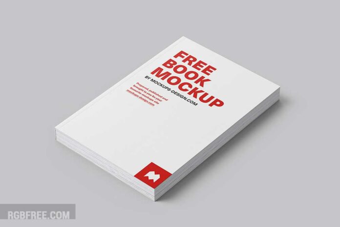 Free octavo book mockup - RGBFREE.COM